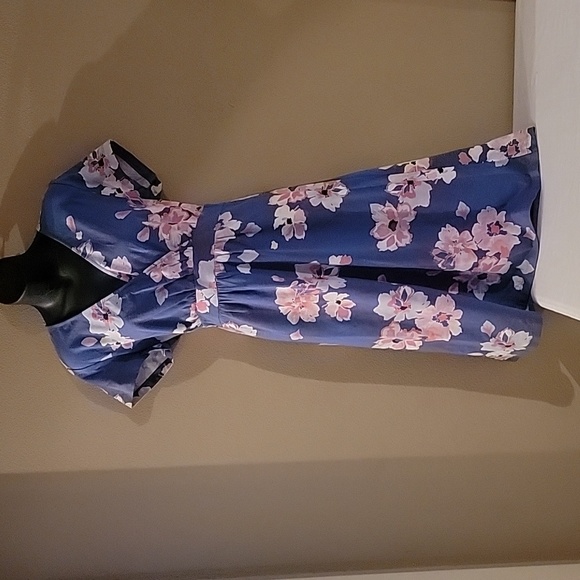 Joules | Dresses | Joules Blue Floral Pattern Dress | Poshmark